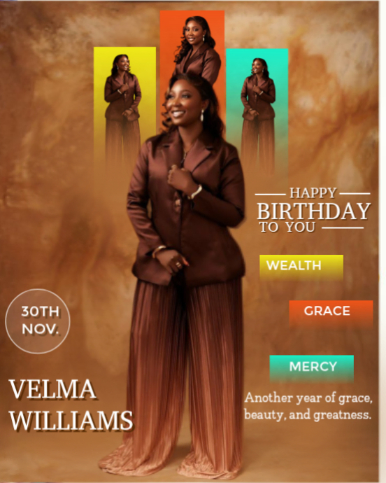 Orange Modern & Minimal Classy Birthday Celebration Template Instagram ...