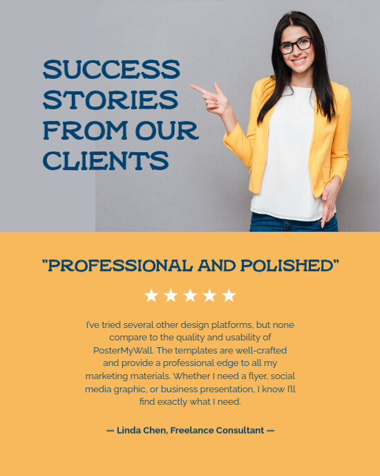 Copy of Orange Modern & Minimal Client Testimonial Instagram Portrait ...