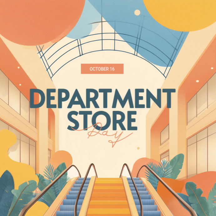 Copy of Orange Modern & Minimal Department Store Day Instagram Post ...