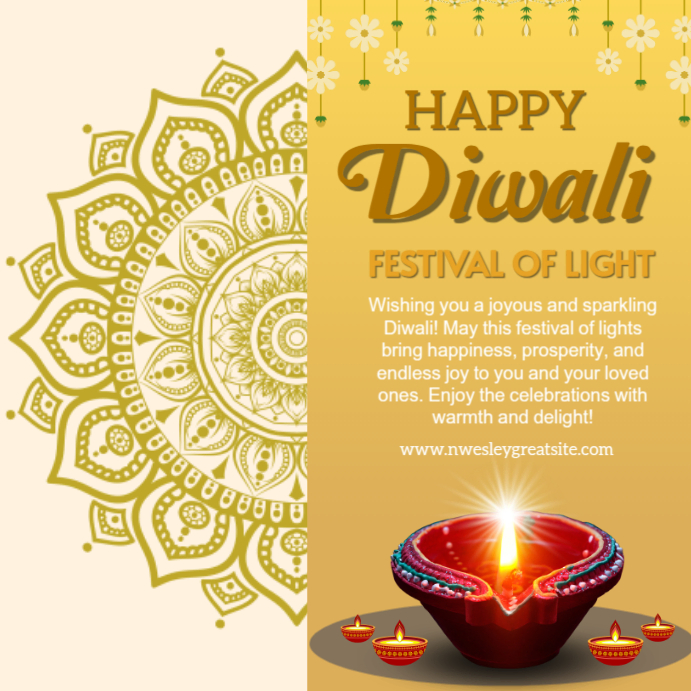 Copy of Orange Modern & Minimal Diwali Instagram Post | PosterMyWall