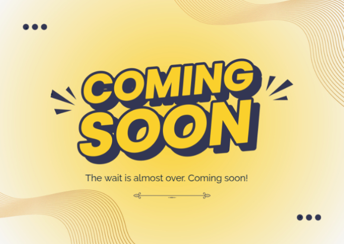 Orange Modern & Minimal Modern Coming Soon Announcement Template | Bold ...