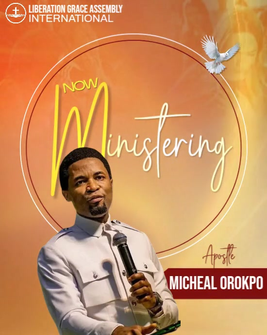 Orange Modern & Minimal Now Ministering Video Template | Church Speaker ...