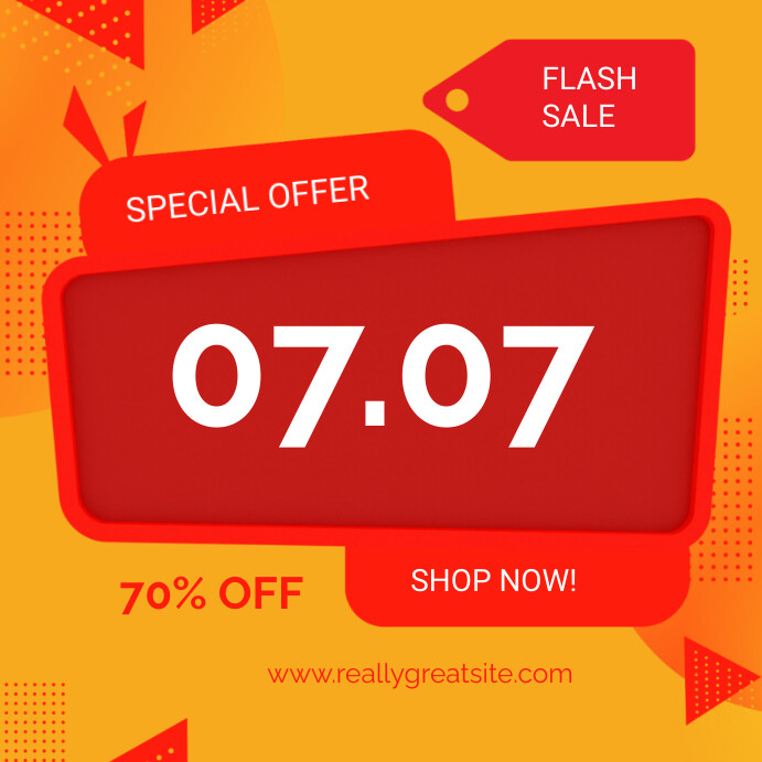 Orange Modern & Minimal Sales Promo Ad Instag Template | PosterMyWall