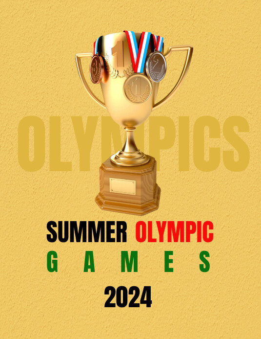 Plantilla de Orange Modern & Minimal Summer Olympics Flyer | PosterMyWall