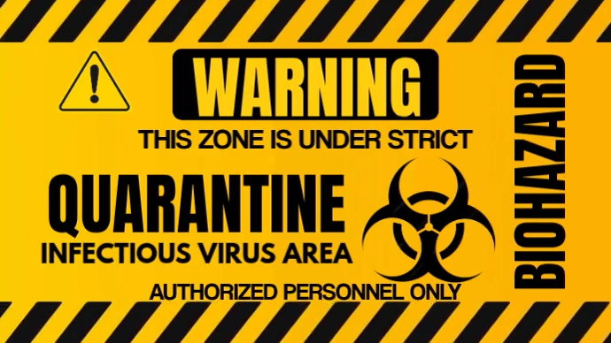 Orange Modern & Minimal Warning, Biohazard Sign Youtube Thumbnail ...