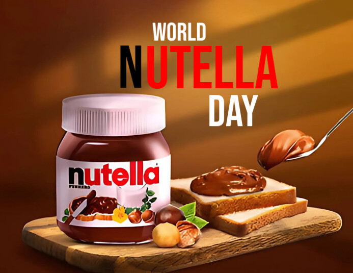 Orange Modern & Minimal World Nutella Day Flyer (us Letter) Template ...