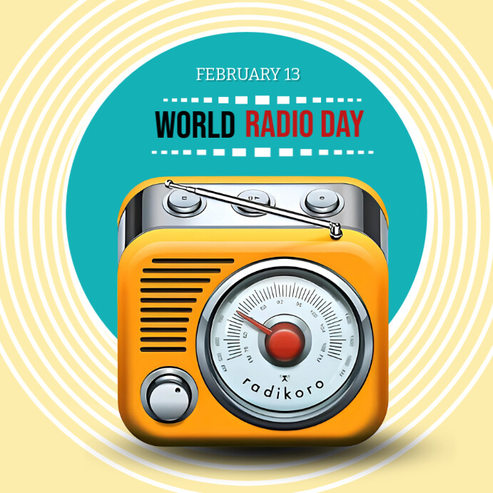 Copy of Orange Modern & Minimal World Radio Day Design Instagram Post ...