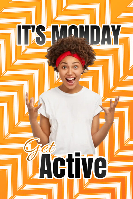 Plantilla de Orange Monday Poster | PosterMyWall