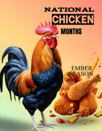 National chicken month Template | PosterMyWall