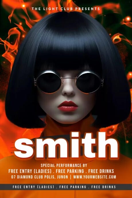 Plantilla de Orange Night Party | PosterMyWall