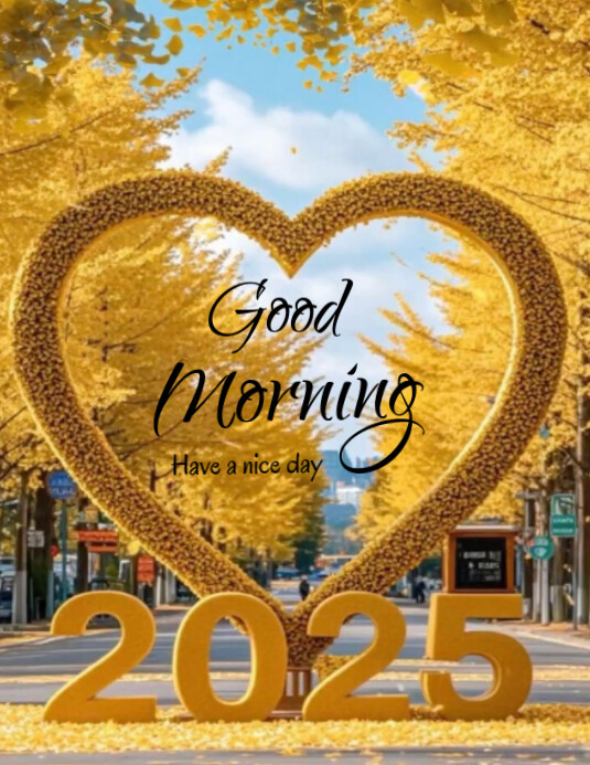 Orange Pastel Good Morning Flyer (us Letter) Template | PosterMyWall