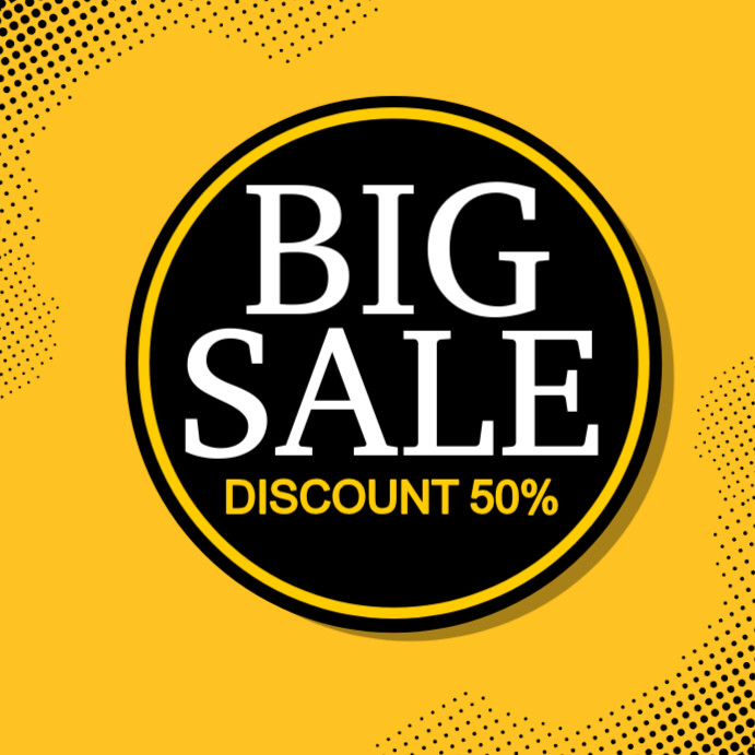 Orange Pastel Grand Sale Discount Posters Instagram Post Template ...