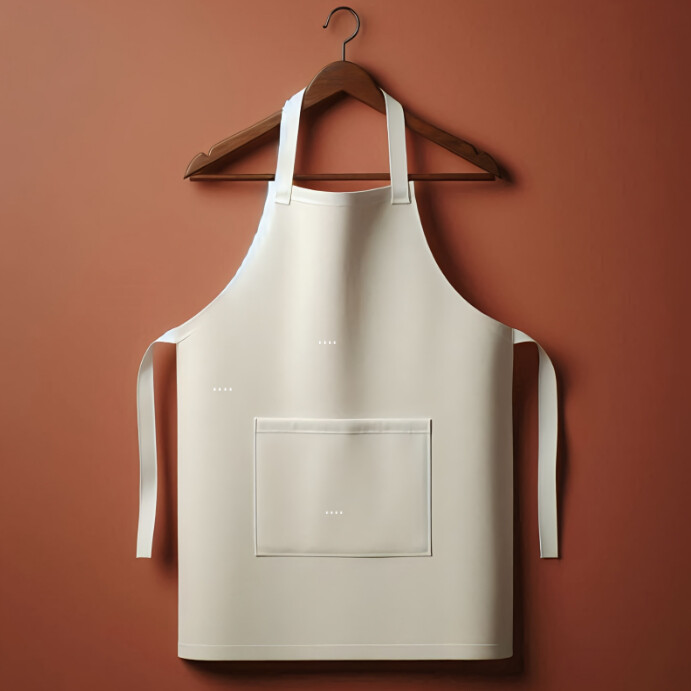 Copy of Orange Pastel White Kitchen Apron Mockup Instagram Post ...