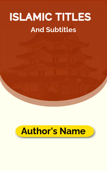 Orange Professional Arabic And Islamic Studies Book Cover Design ...