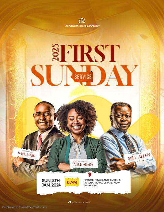 Copy of Orange Professional Bible Study, Church, Revival Prayer Worship And Praise, Sunday ...