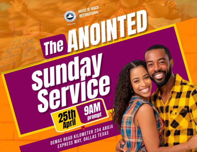 Orange Professional Church Flyer (us Letter) Ithempulethi | PosterMyWall