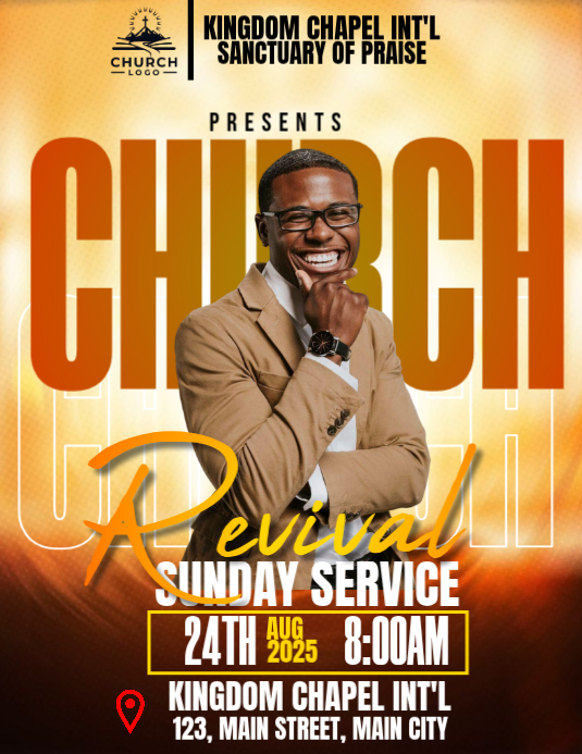 Church Revival Service Flyers Template | PosterMyWall