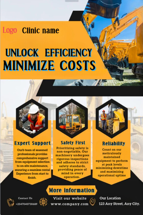 Copy of Orange Professional Civil Engineering Poster | PosterMyWall