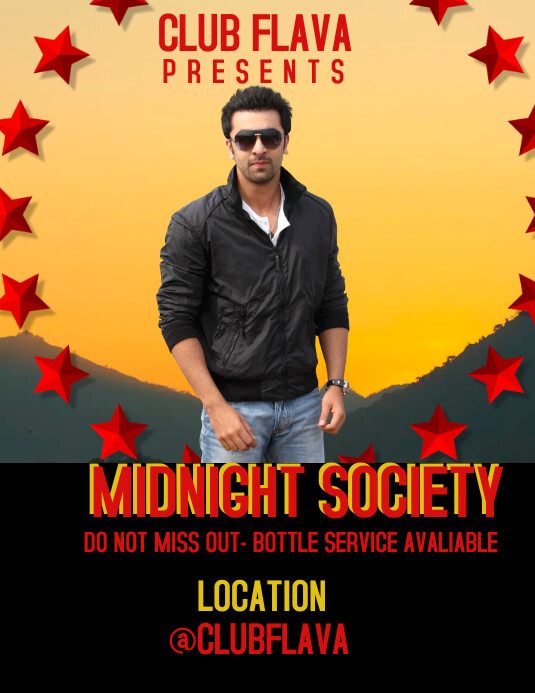 Copy of Orange Professional Club Flava Flyer (us Lett | PosterMyWall