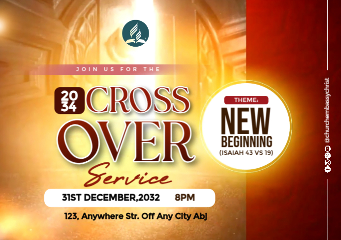 Copy of Orange Professional Cross Over Night Flyer A5 | PosterMyWall