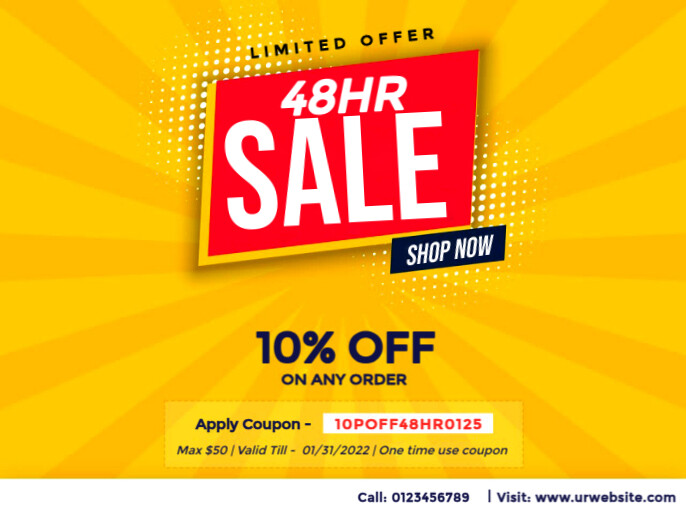 Orange Professional Discount Sale Flyer Presentation Template ...