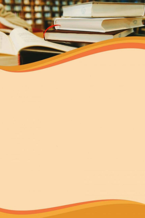 Plantilla de Orange Professional Library Study & School Announcement ...