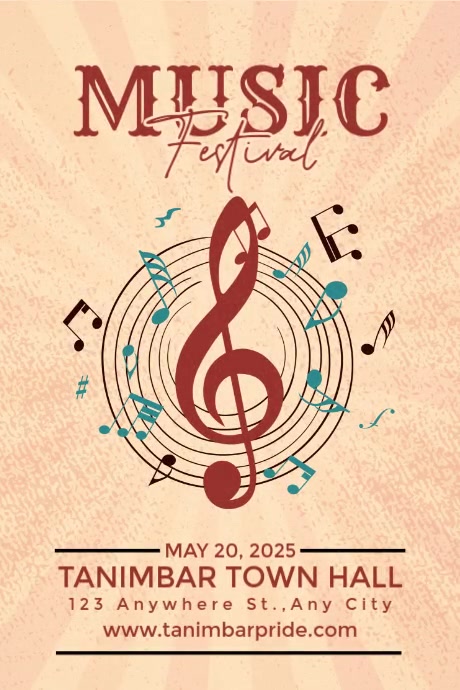 Orange Professional Music Festival 2025 Poster Template | PosterMyWall