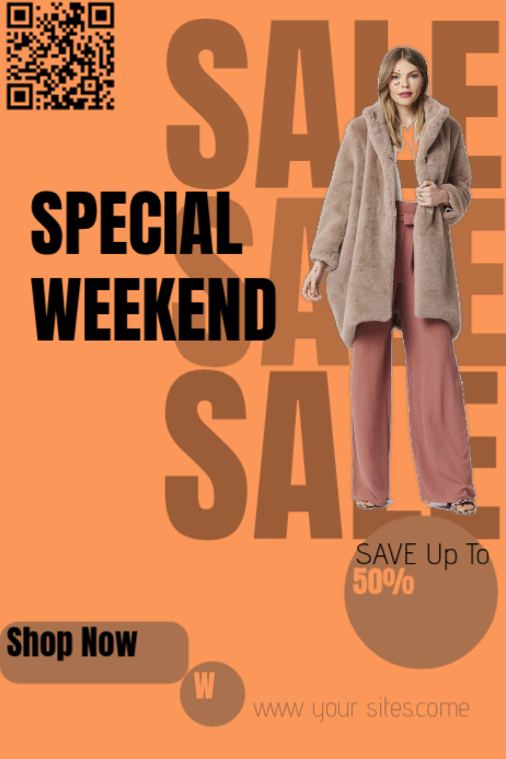 Orange Professional Sale Poster Vector Art Icon Psd Flash Sale Posters ...