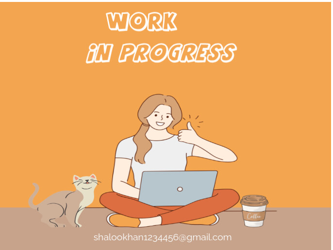 Copy of Orange Professional Work In Progress Presentation | PosterMyWall