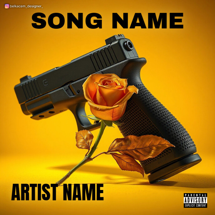 Copy of Orange Professional Yellow Roses Album Cover | PosterMyWall