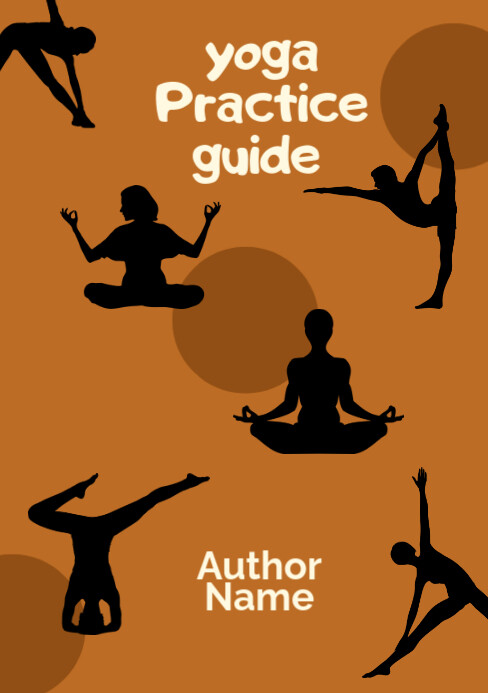 Plantilla de Orange Professional Yoga Book Cover Design A5 | PosterMyWall