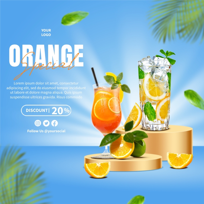 Plantilla de Orange Special Flyer | PosterMyWall