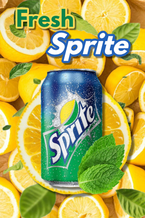 Plantilla de Orange Sprite Advertisement Poster | PosterMyWall