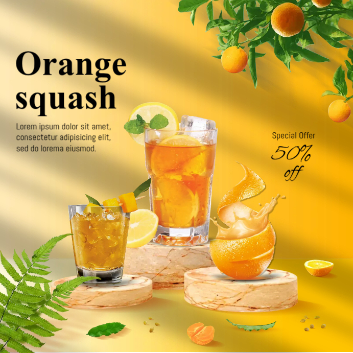 Orange Squash Template | PosterMyWall