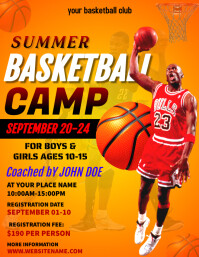 summer basketball camp poster template | PosterMyWall