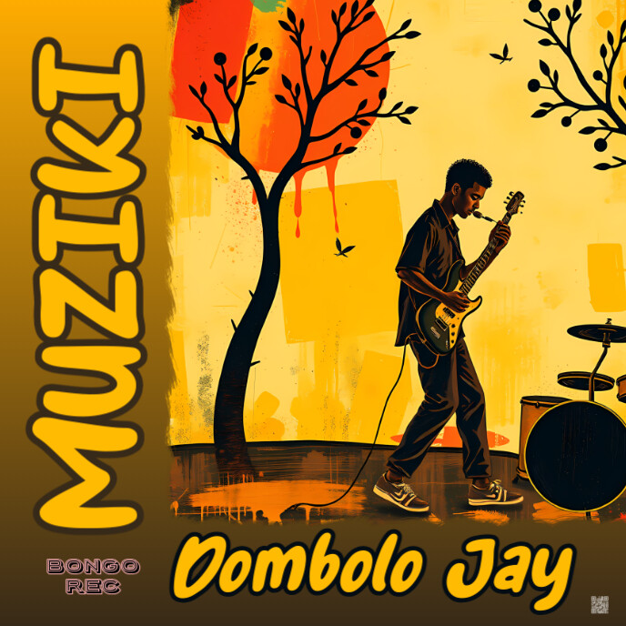 Copy of Orange Vintage African Music Album Cover | PosterMyWall