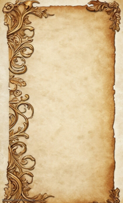 Orange Vintage Classic Invitation Scroll Template Us Legal | PosterMyWall