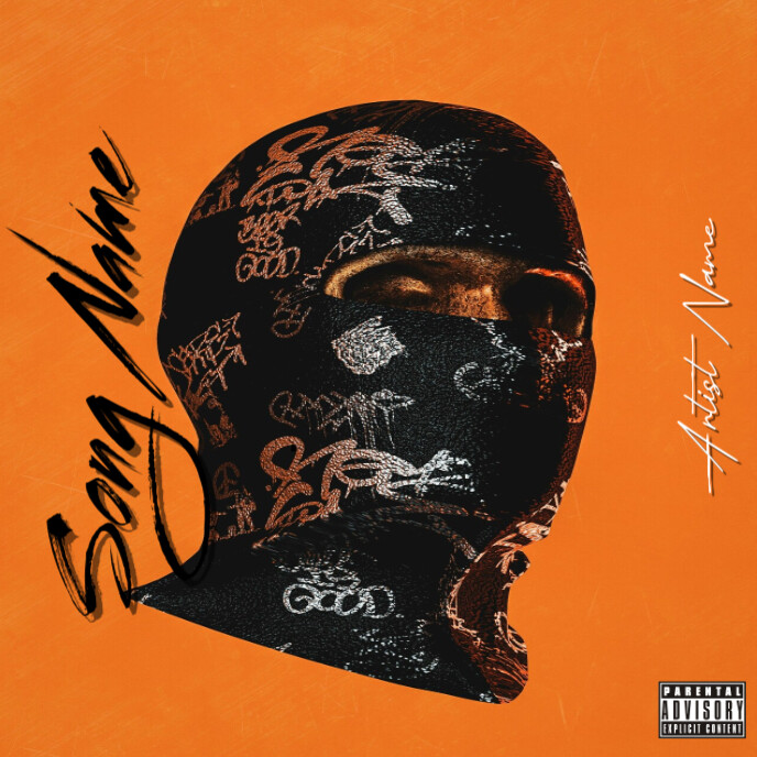 Orange Vintage Mixtape Cover Album Cover Template | PosterMyWall