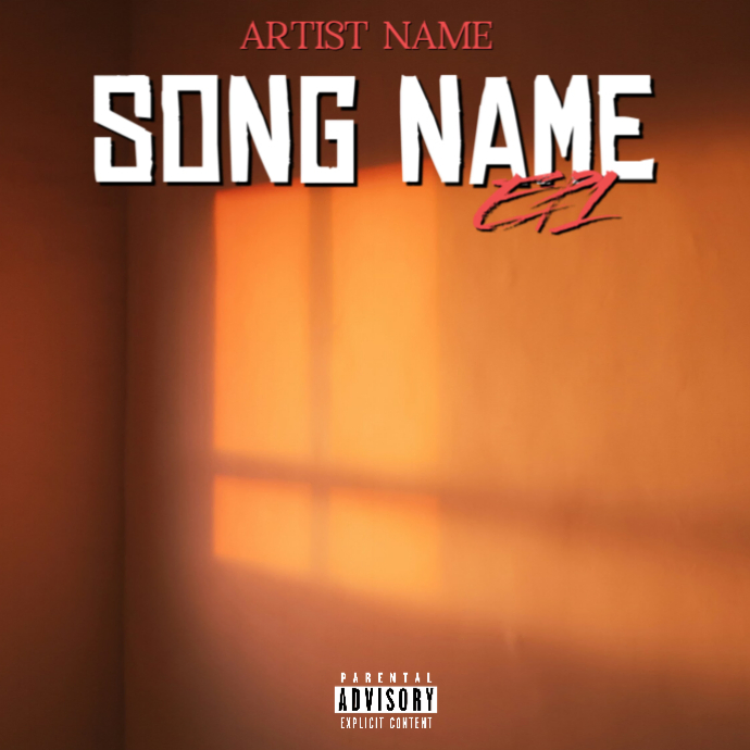 Orange Vintage Mixtape Cover Album Cover Template | PosterMyWall