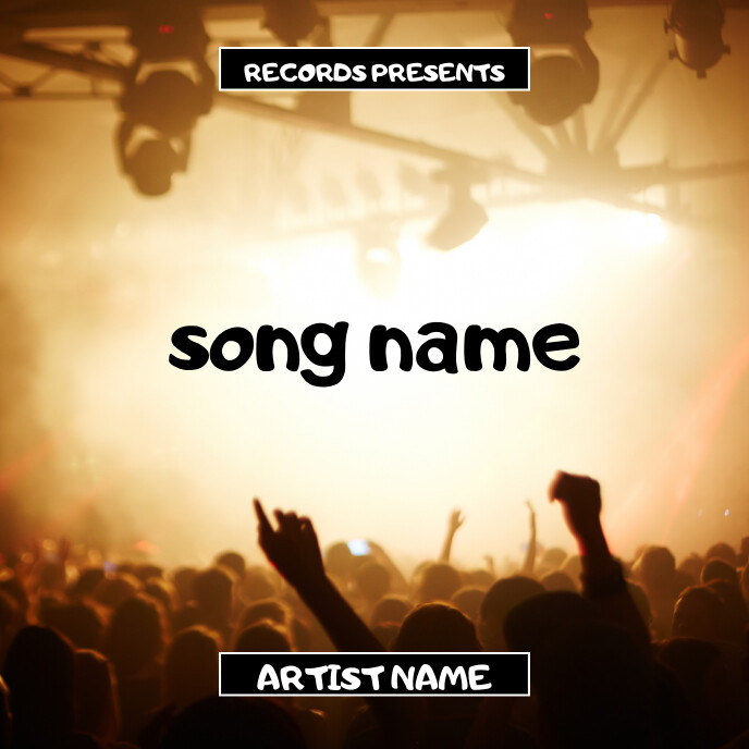 Orange Vintage Rap Mixtape Cover Art Sampul A Template | PosterMyWall