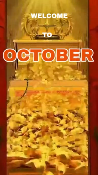 Modèle Orange Vintage Welcome To October Wish Instagram Reel | PosterMyWall