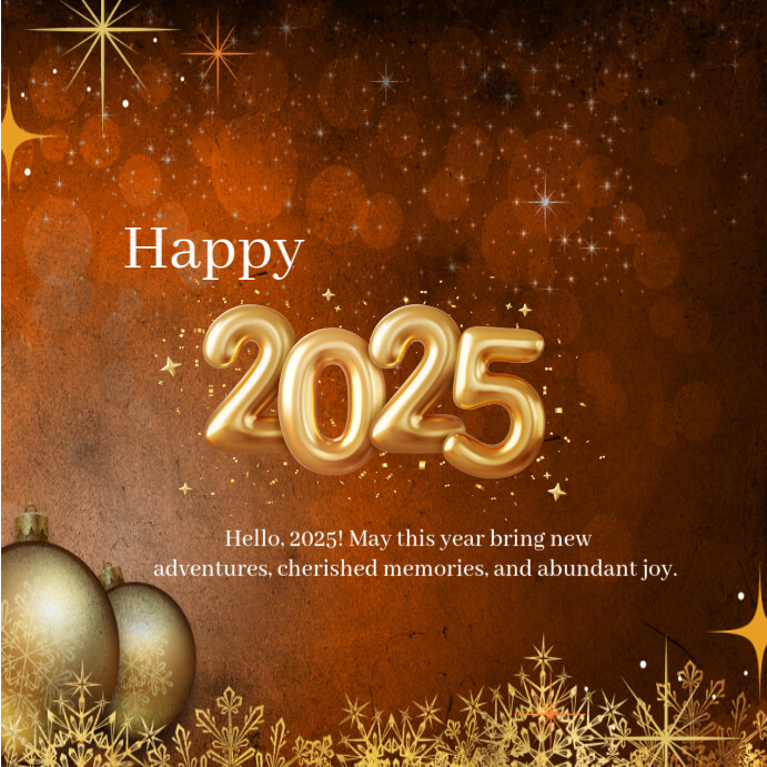 Orange Welcome 2025 Template Instagram Post | PosterMyWall