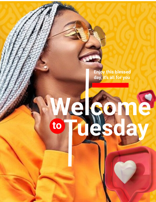 Copy of Orange Welcome Tuesday Flyer (us Letter) | PosterMyWall