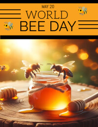 World Bee Day Flyer Template Postermywall