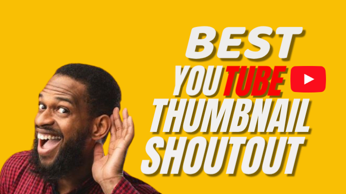 Orange YouTube Thumbnail Shoutout YouTube Thumbnail Template | PosterMyWall