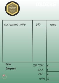 order form Template | PosterMyWall