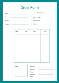 94+ Free Templates for 'Order form' | PosterMyWall