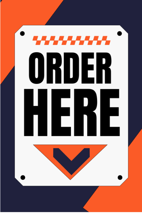 Plantilla de Order Here Yard Sign Poster | PosterMyWall