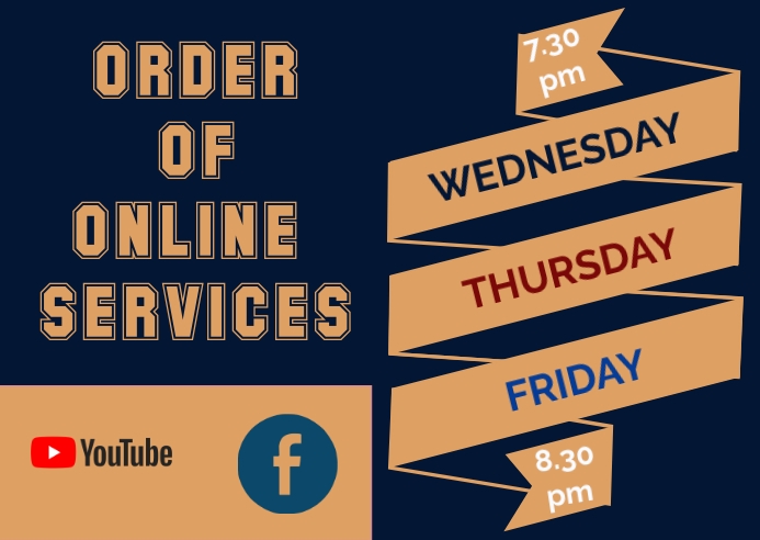 ORDER OF SERVICES Template | PosterMyWall