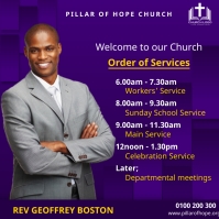 Order of services Template | PosterMyWall